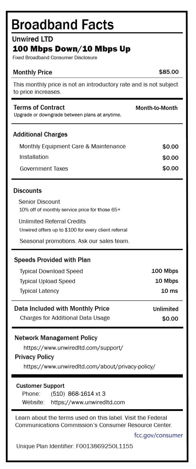 Residential Internet | Unwired LTD